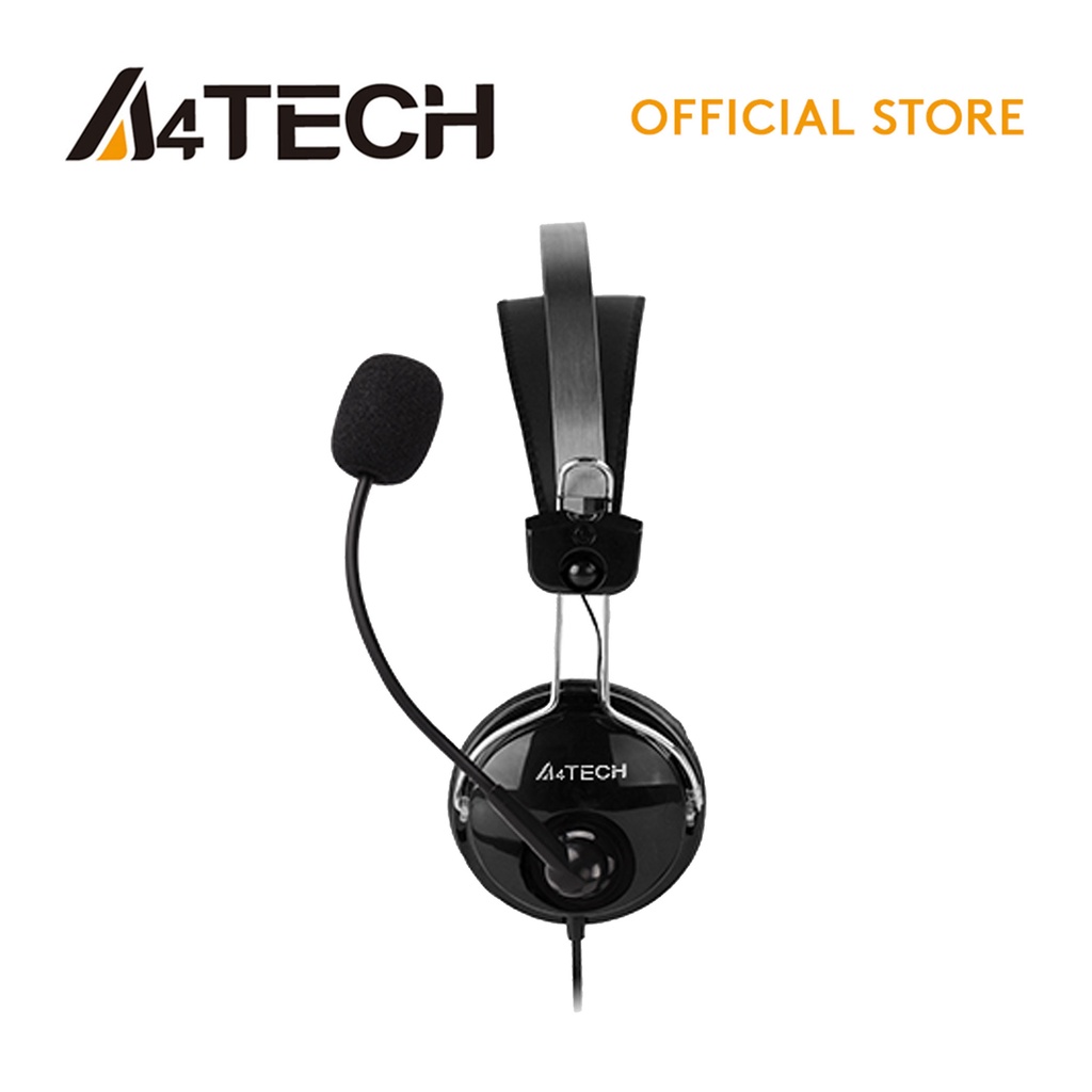 A4Tech HU-7P ComfortFit Stereo USB Headset (Black) | Shopee Philippines