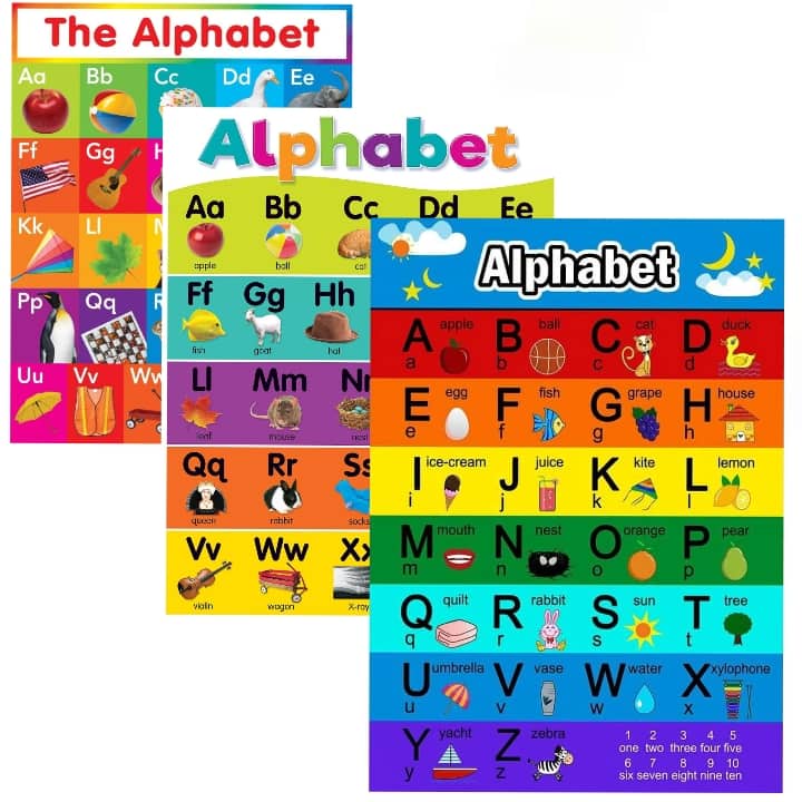 The Alphabet, Laminated Educational Charts for Kids and Students ...