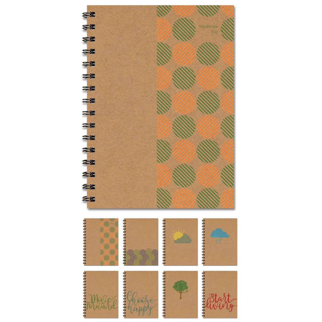 Stradmore Eco Spiral Notebook S19 6 x 8 in (Assorted Only) | Shopee ...