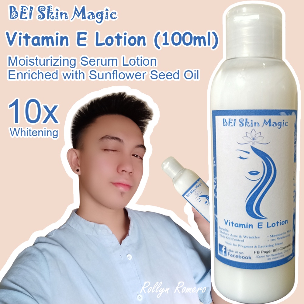 (Vitamin E Lotion with Sunblock) x10/with Gluthathione 100ML whitening ...
