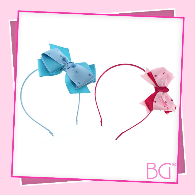 BROADWAY GEMS Headband Cloth with Ribbon Clip with Crystals (HB5 ...