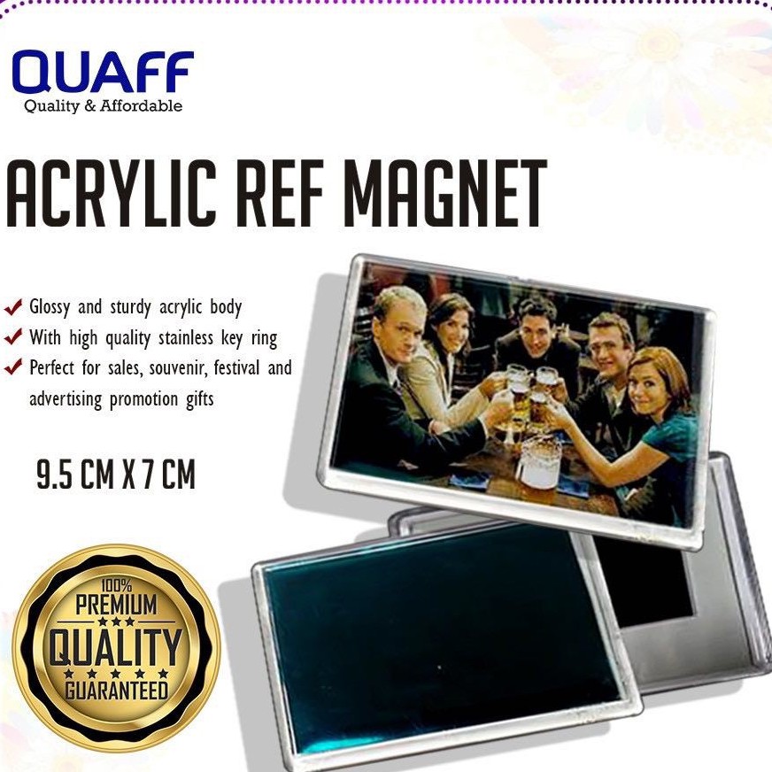 Rectangle acrylic photo insert ref magnet f41 (50 pcs ) | Shopee ...