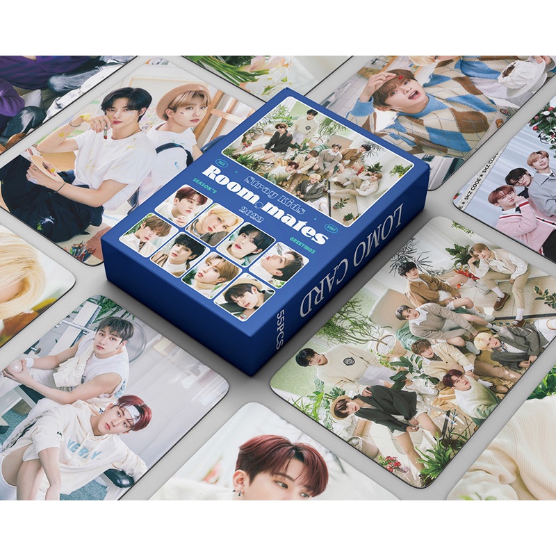 55pcs/box Stray Kids Photocards 2022 season's greetings Album LOMO Card Postcard ((In STOCK ...