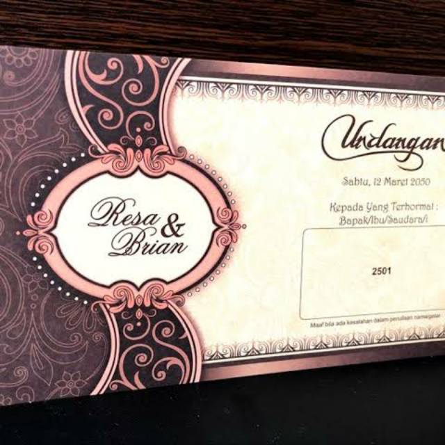 Wedding Invitation/khitan Erba Series 2501. | Shopee Philippines