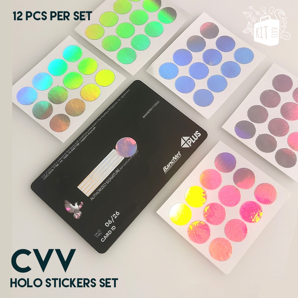 CVV holo sticker cover | Shopee Philippines