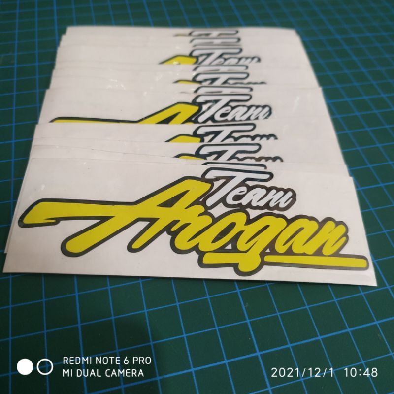 Team AROGAN Hologram sticker, Reflective | Shopee Philippines