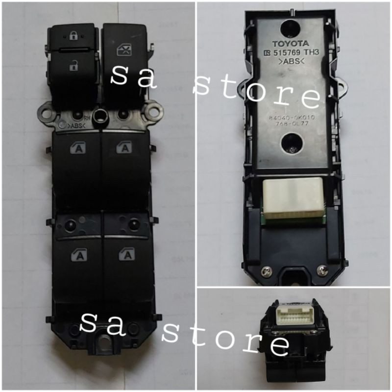 Power window Switch original Toyota Fortuner VRZ Hilux Revo Innova ...