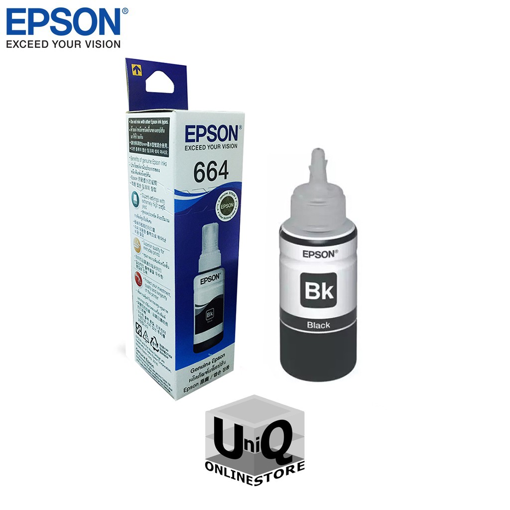 Epson T6641 Original Ink Bottle 70ml (Black) | Shopee Philippines