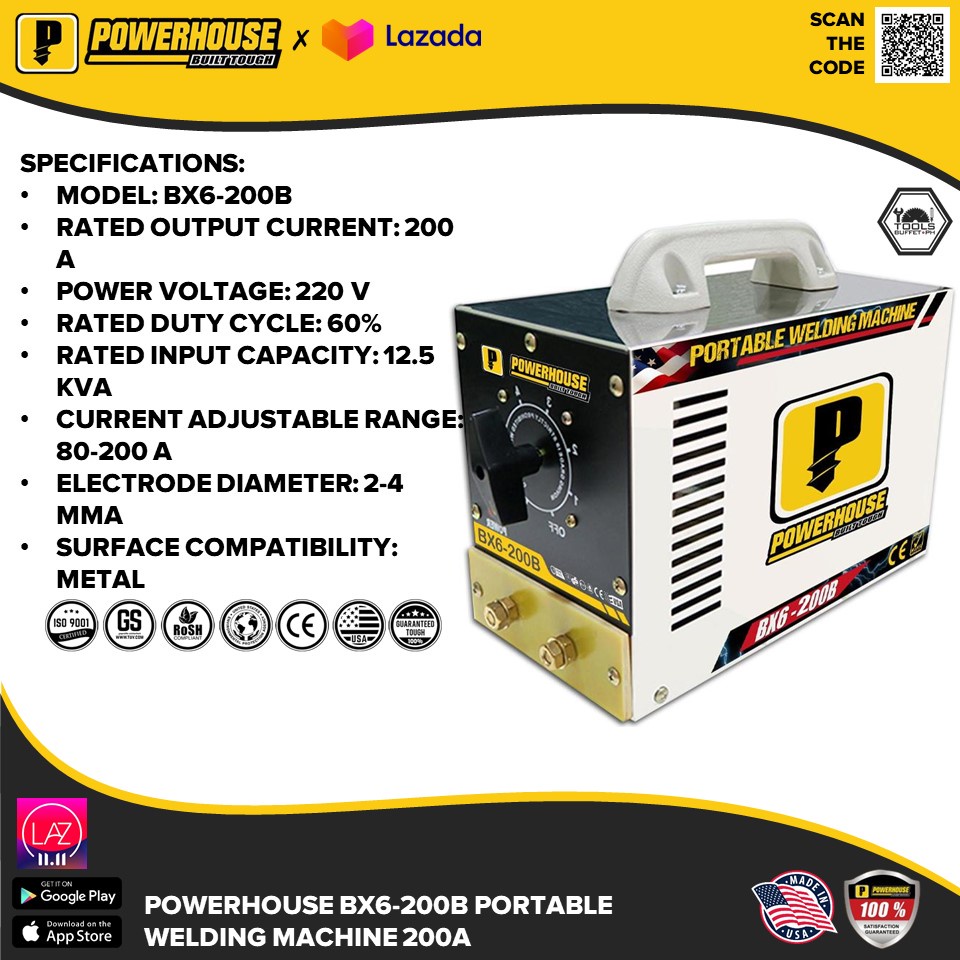 Powerhouse BX6-200B Stainless Body Welding Machine 5pf | Shopee Philippines