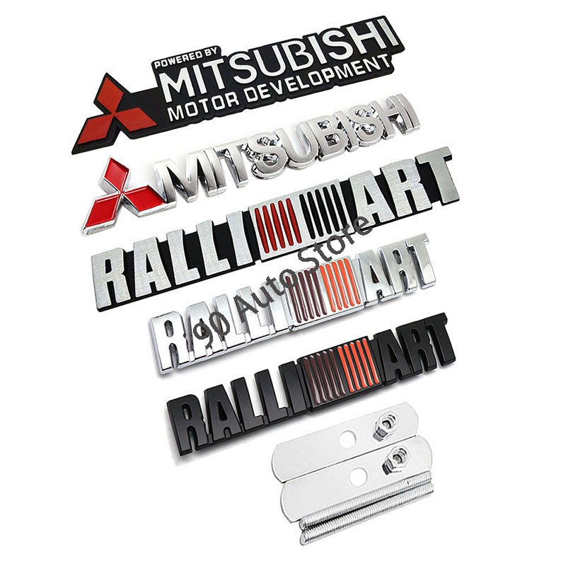 Modified RALLI ART Metal Car Sticker for Mitsubishi Eclipse Outlander ...