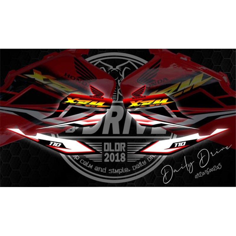 Honda Xrm 110 Decal Sticker | Shopee Philippines