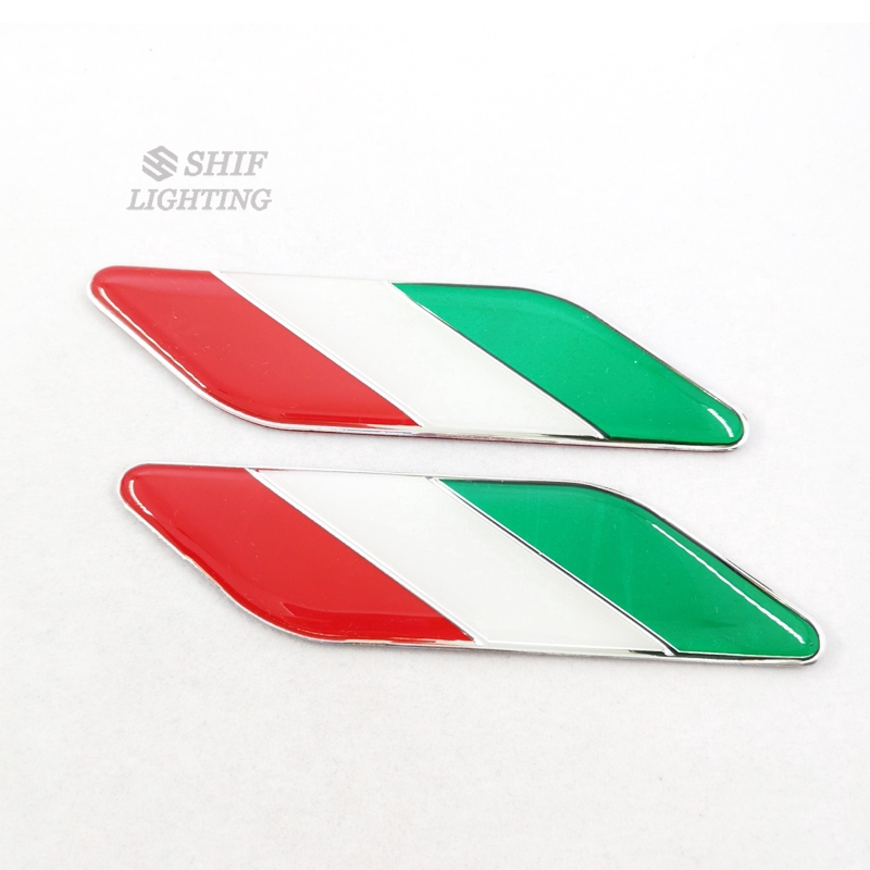 2 x ITALY National Flag Logo Car Auto Motor Truck Decorative Side Rear ...