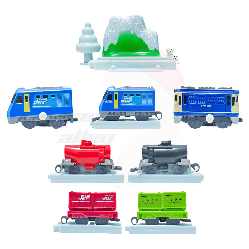 Takara Tomy Capsule Plarail Winter Working Train Edition Gashapon ...