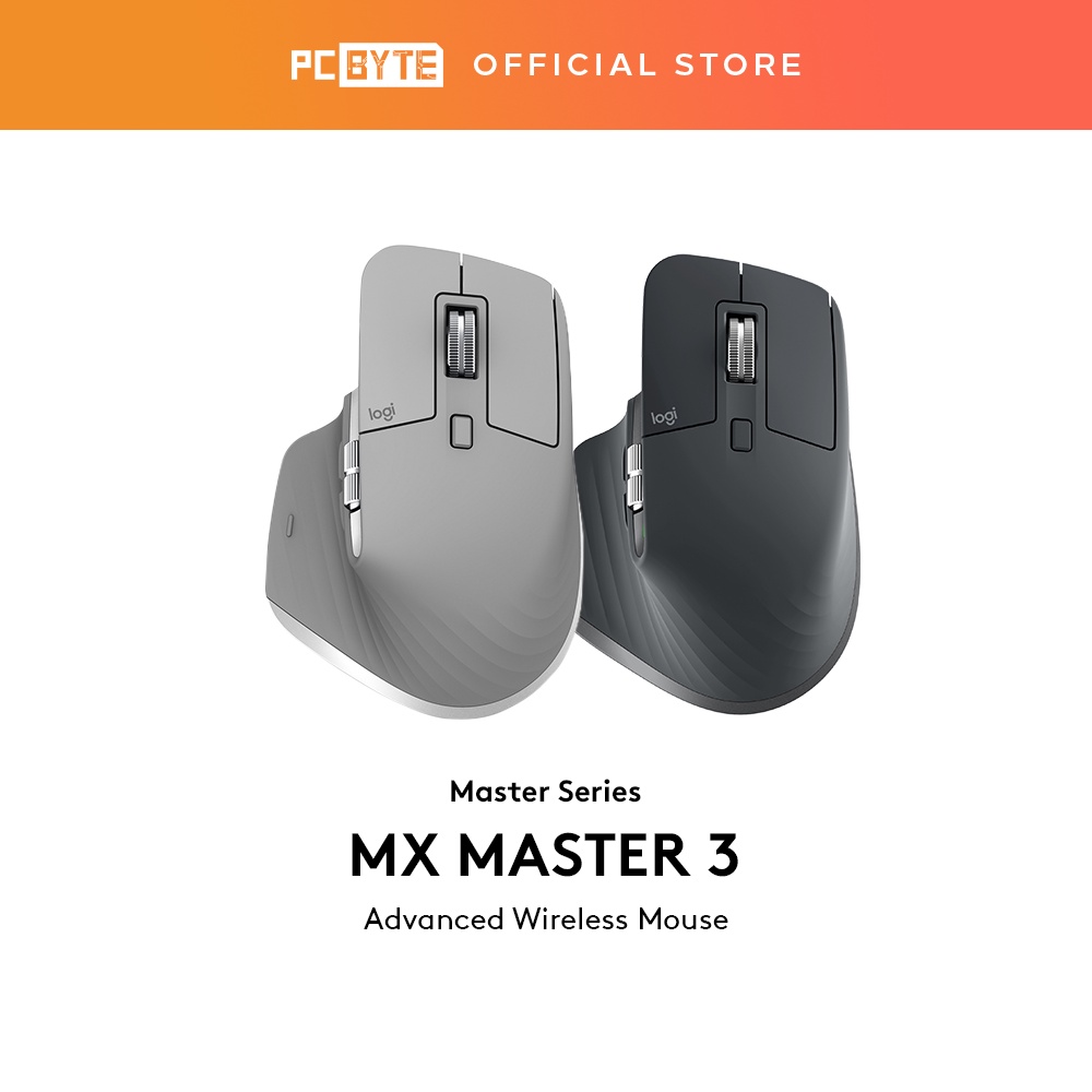 Logitech MX Master 3 Wireless Bluetooth Mouse (graphite/mid-Grey ...