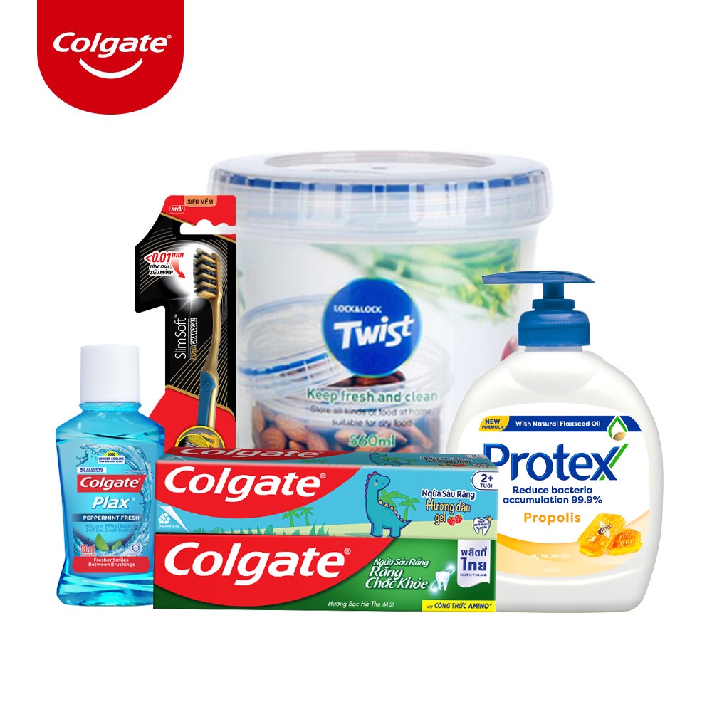 [HB Gift] Set of 6 Colgate gifts: NSM Plax 100ml + slimsoft charcoal ...