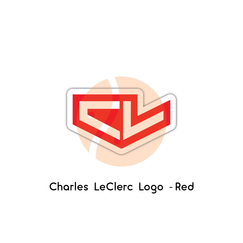 Charles LeClerc Logo Sticker | 2" Wide | Matte Glossy | Waterproof ...