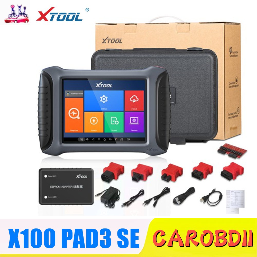 XTOOL X100 PAD3 SE professional OBD2 Key programmer with full systems ...