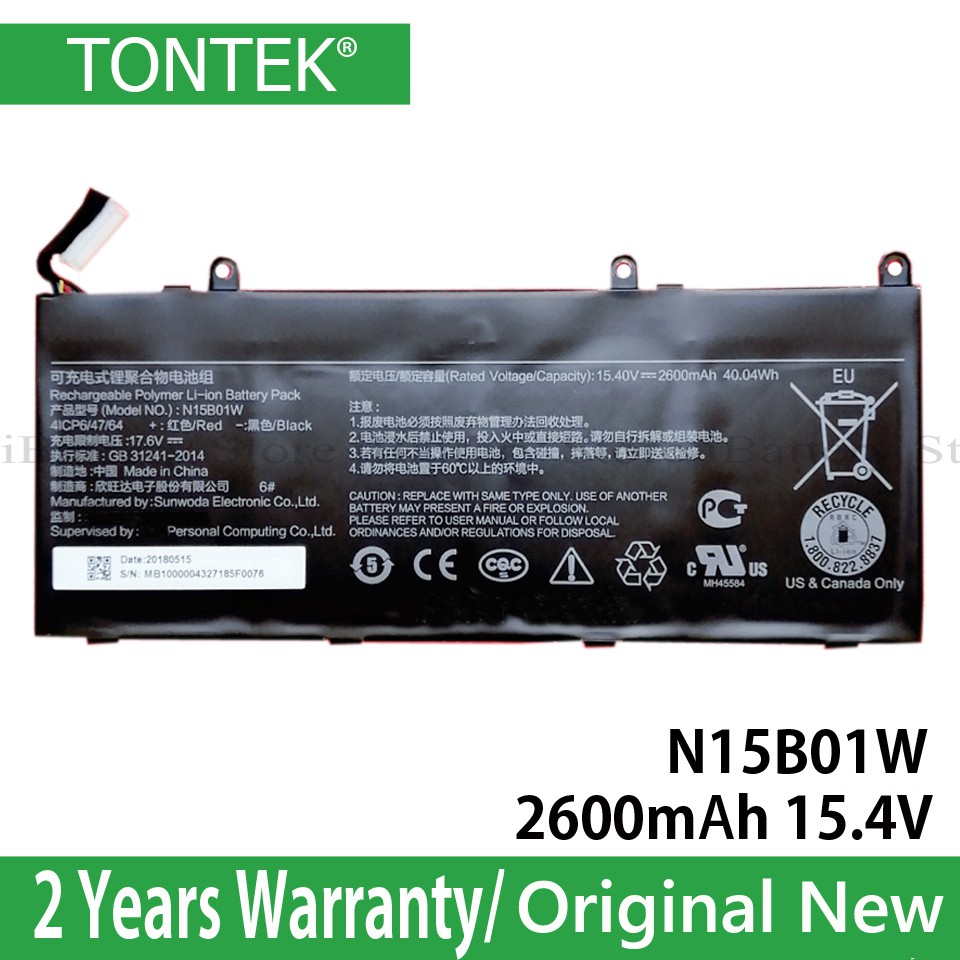 Genuine D N15b01w Battery For Xiaomi Mi Ruby 15.6 Inch Laptop Notebook ...