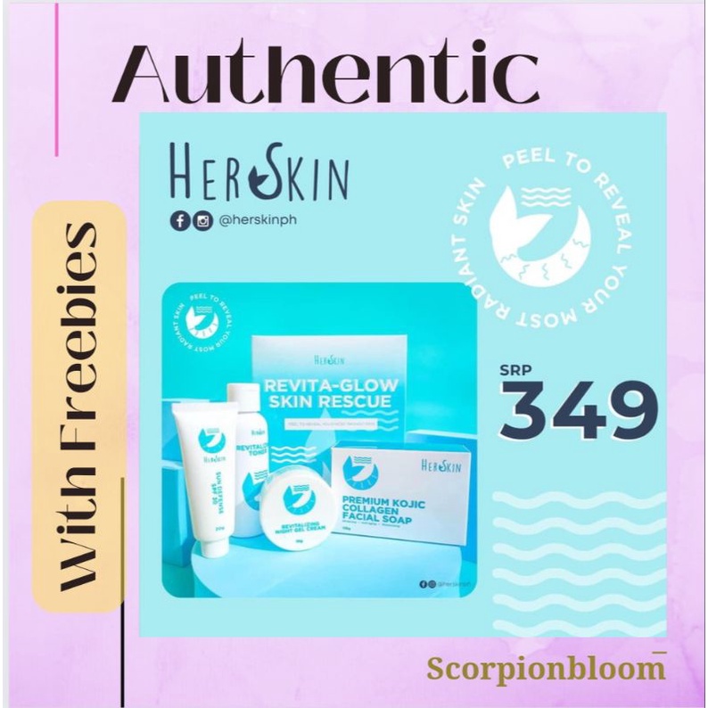 HERSKIN REVITA- GLOW SKIN RESCUE (Rejuvenating Set) | Shopee Philippines