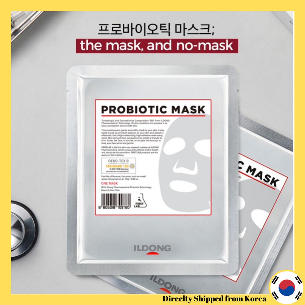 ILDONG FIRSTLAB Probiotic Mask 25g 10pcs ( Season 2 Brightening mask ...
