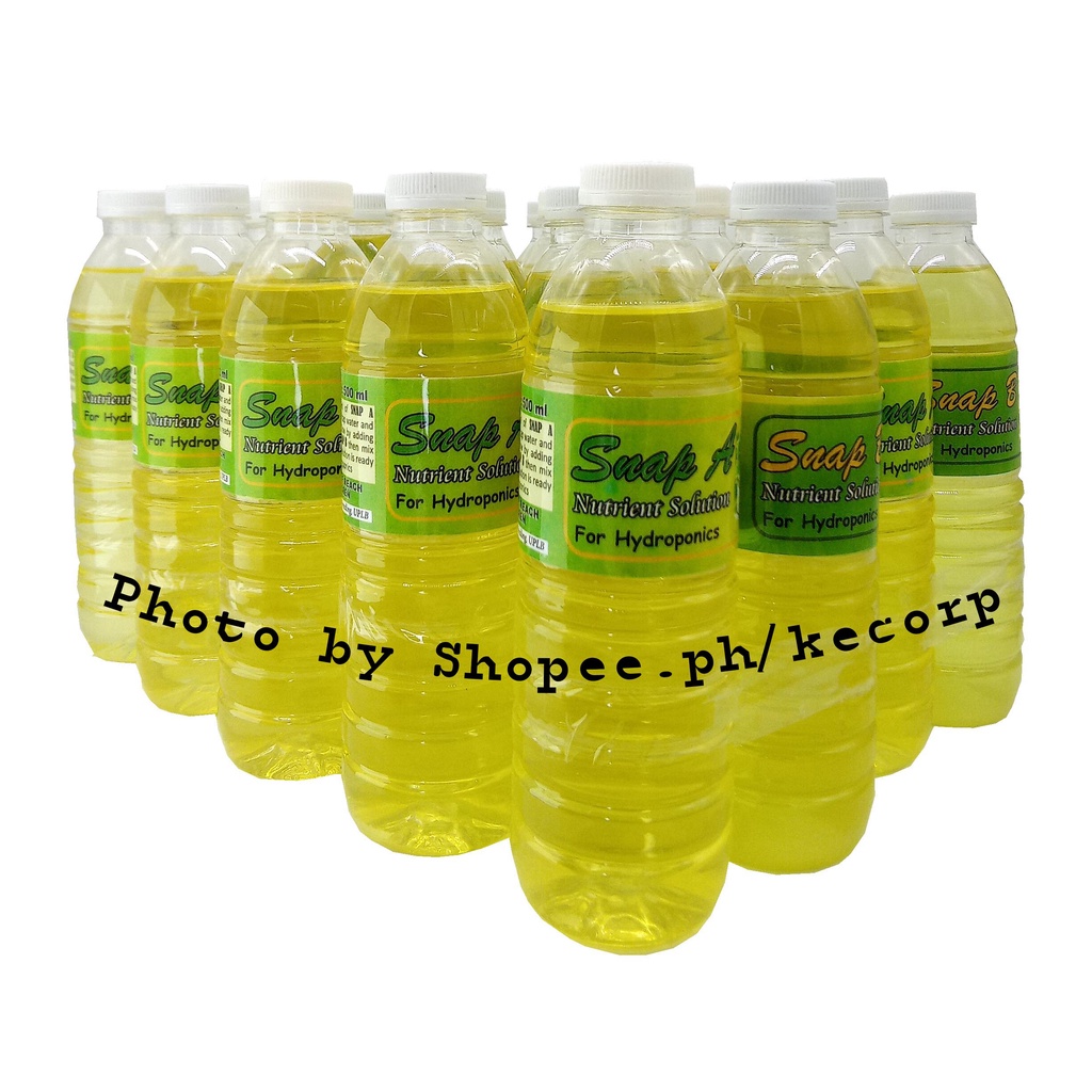 Snap Hydroponics Nutrient Solution 500ml Set (10pcs Bundle) KECORP_S1 ...