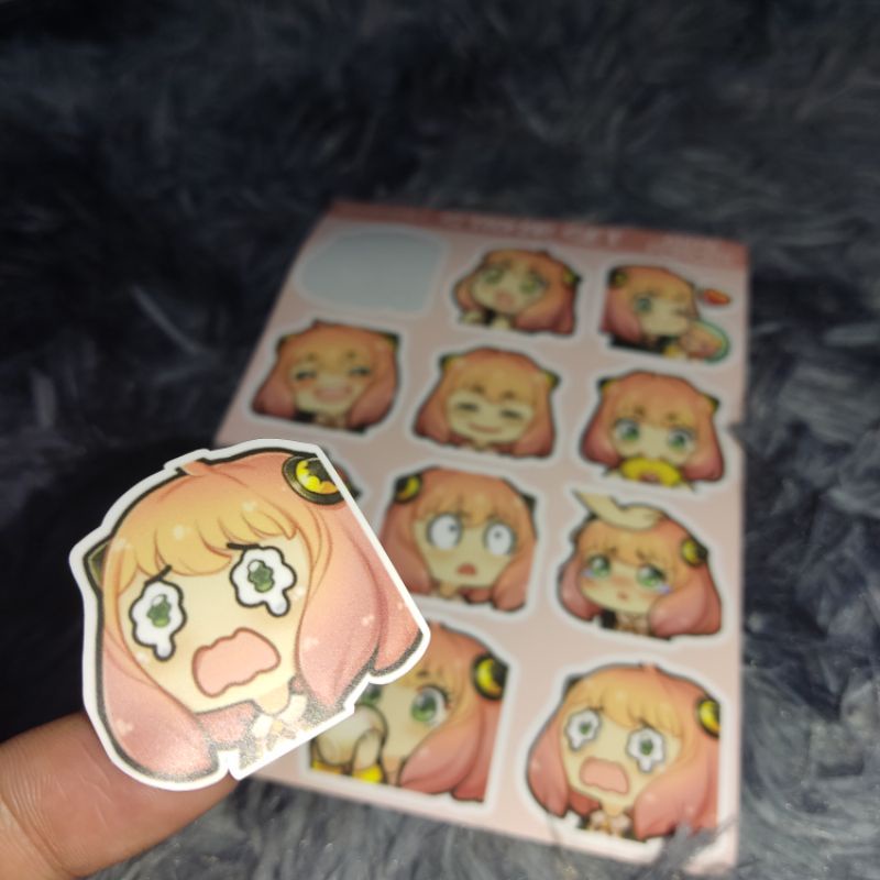 Spy X Family Sticker Pack | Anya Forger Chibi Emoji | Vinyl Sticker ...
