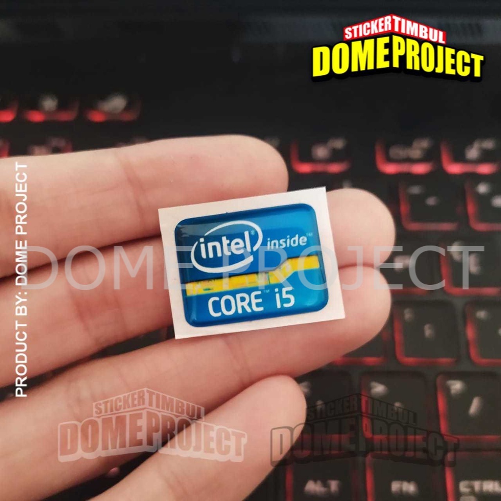 INTEL CORE i5 GEN 2 FLEXIBLE embossed STICKERS PC STICKERS PROCESTOR ...