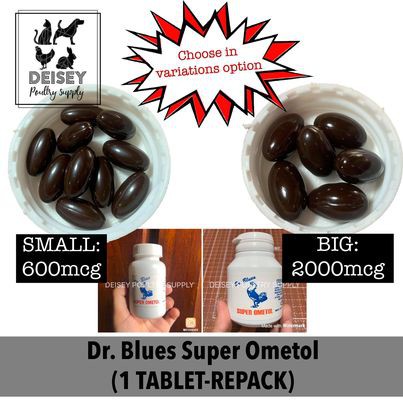Dr. Blues Super Ometol - Small 600mcg or Big 2000mcg - For Gamefowl (1 ...