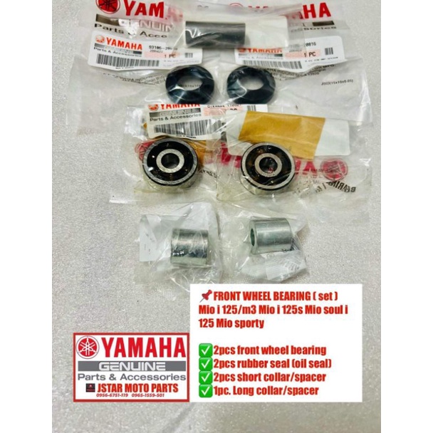 Front wheel bearing set for MiO i 125 / 125s mio sou i 125 / 125s ...