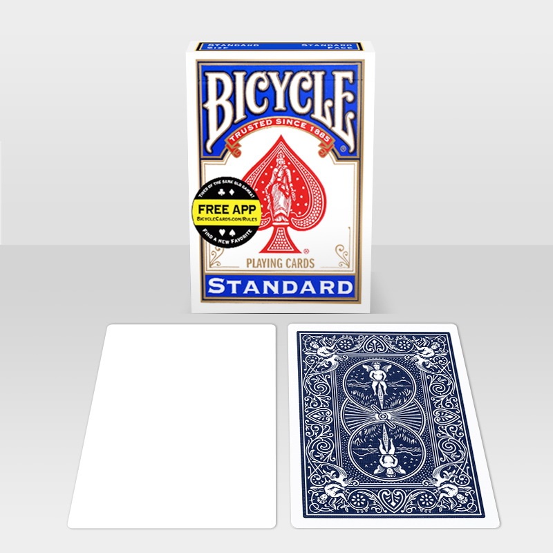 Bicycle Blank Face Blue Back Playing Cards Gaff Deck Magic Cards Magic Tricks | Shopee Philippines