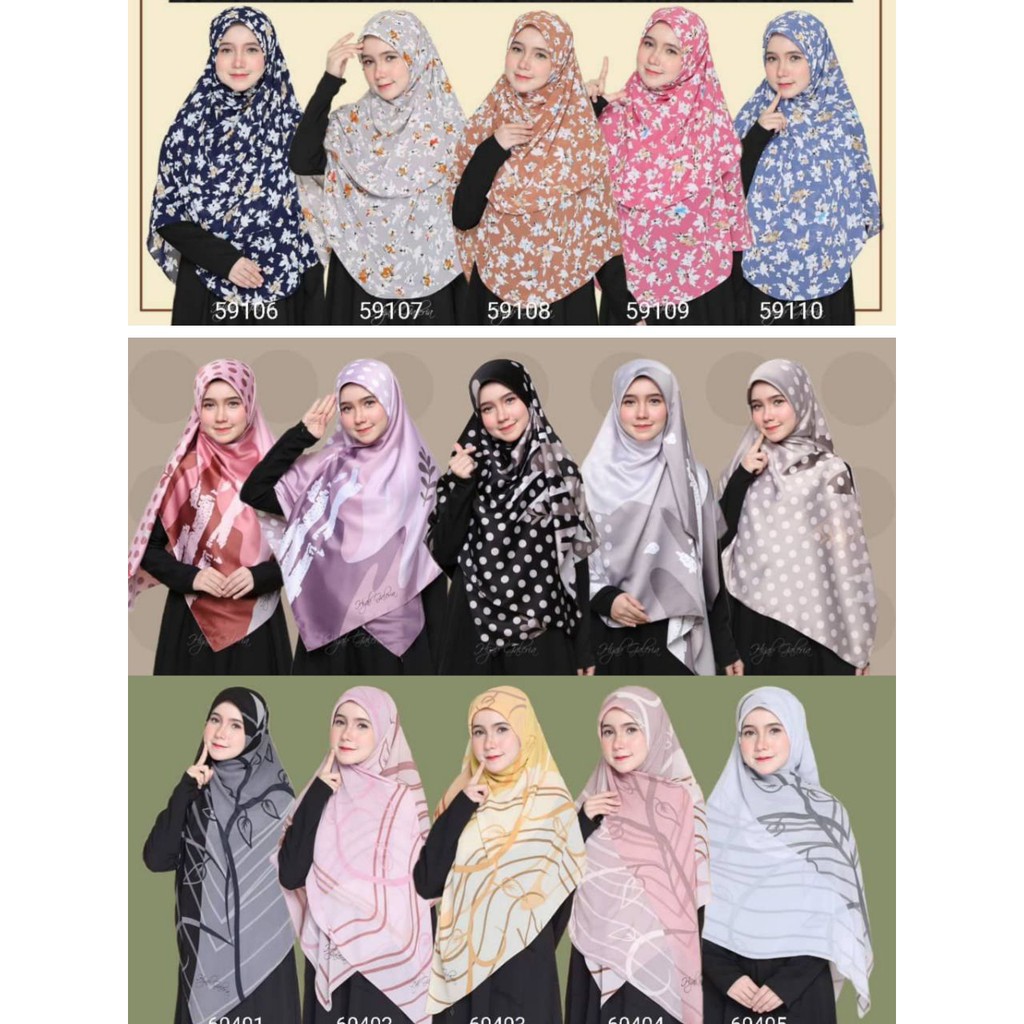 TUDUNG TUDUNG LABUH BIDANG 50/60 BY HIJAB GALERIA BAWAL SATIN & BAWAL ...