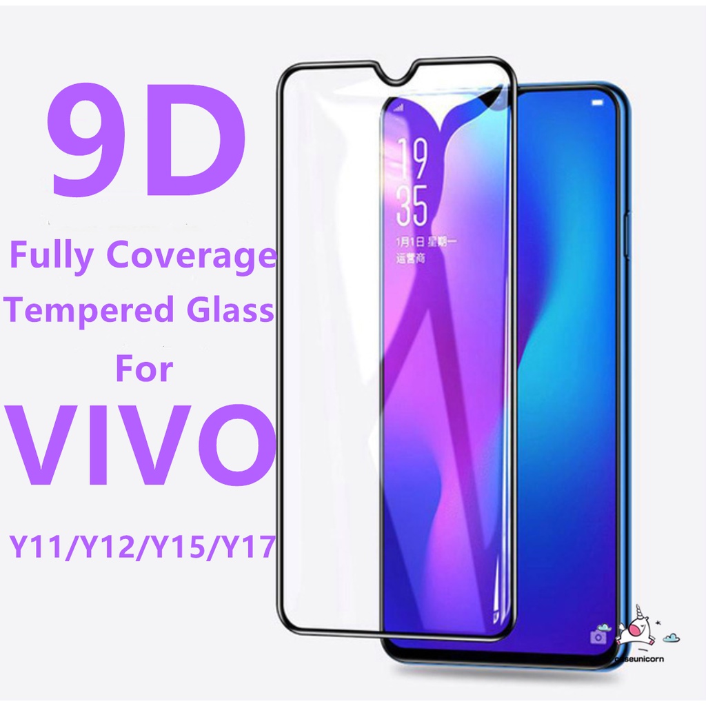 9D Full Case Tempered Screen Protector For VIVO Y04 Y19s Y29 Y20 Y16 Y03 Y18 V30 Y28 Y17S Y27 ...