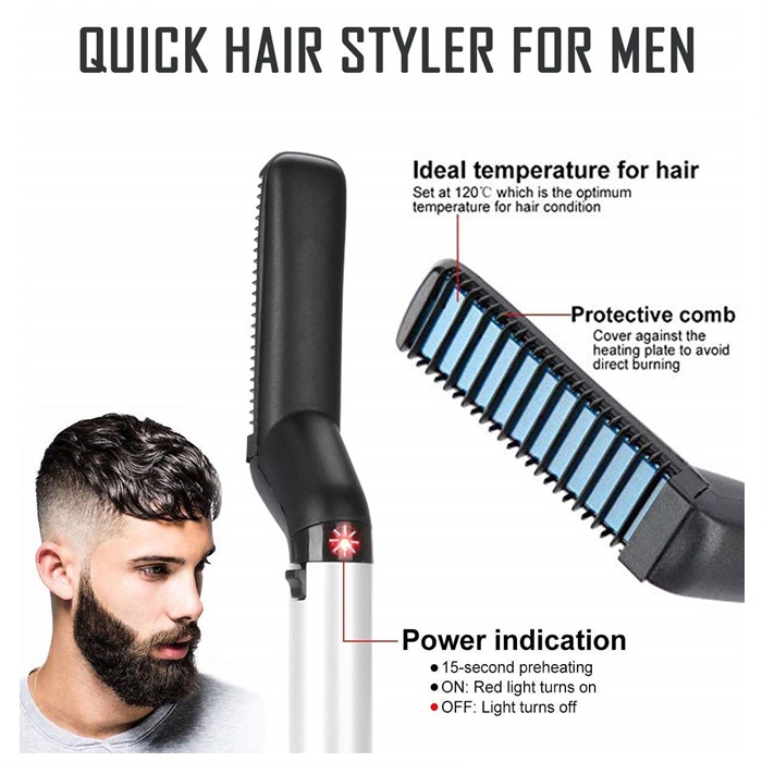 M'Styler Men's Hair Controller Hair Iron Straightener Flat Iron (3 Pin ...