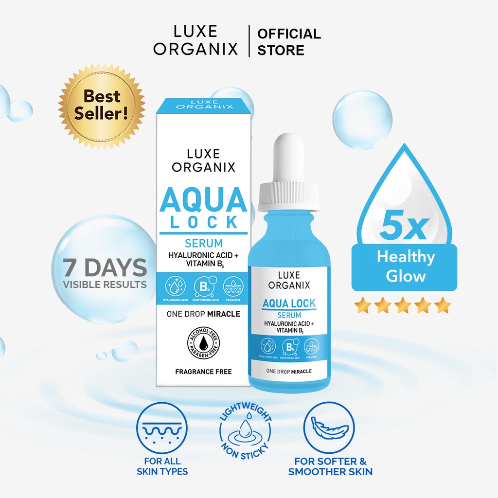 Luxe Organix Aqua Lock Plump Up Hydro Serum 30ml | Shopee Philippines