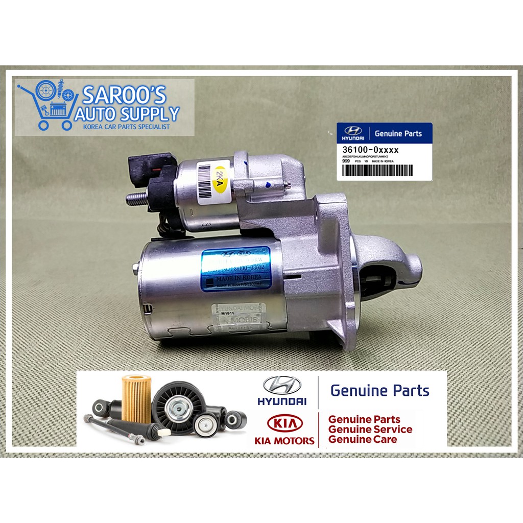 [Genuine] Starter Motor For Accent (14-18), GAS , Original Parts [Kappa ...
