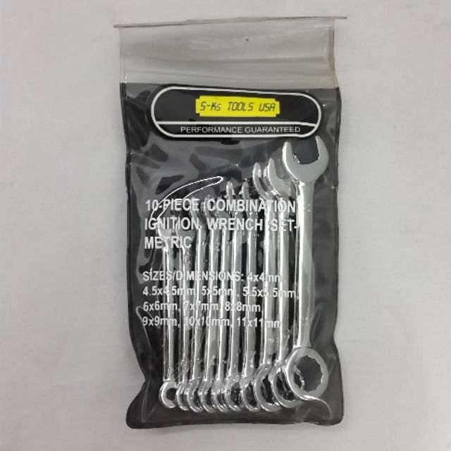 Combination Ignition Wrench Set (10pc) 4-11mm | Shopee Philippines
