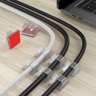 ACCEZZ 10/20/50pcs 3M Self-adhesive USB Cable Clips Desktop Wire ...