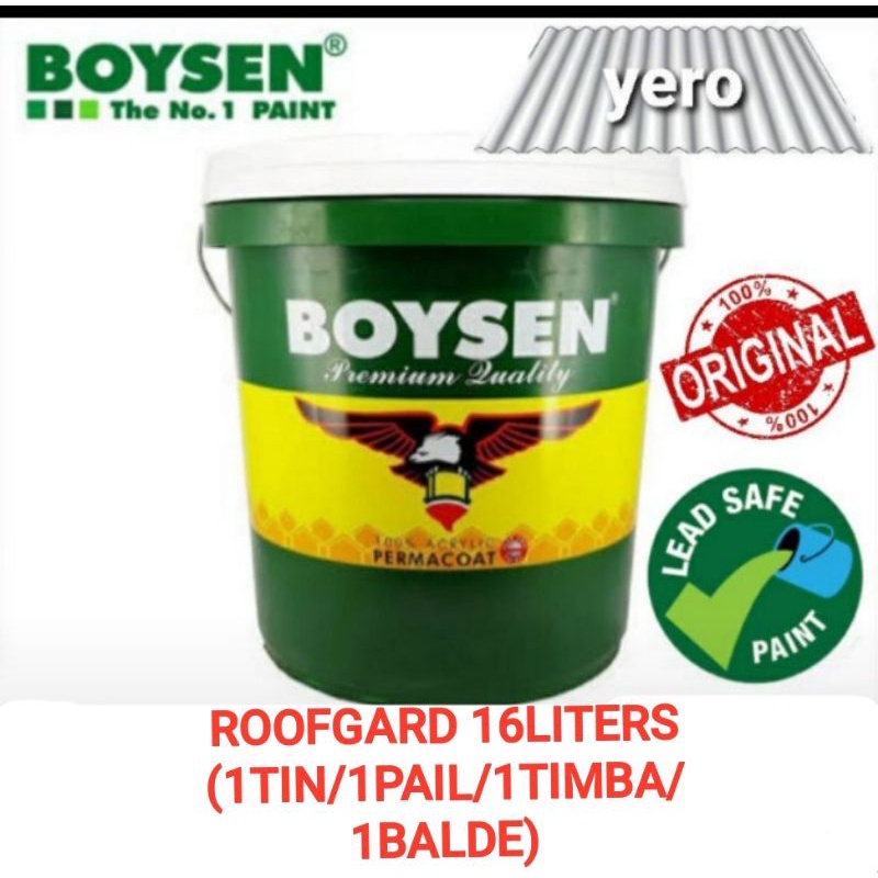 BOYSEN ROOFGARD BALDE/TIMBA/PAIL/TIN GLOSS ACRYLIC WATERBASED ROOF ...