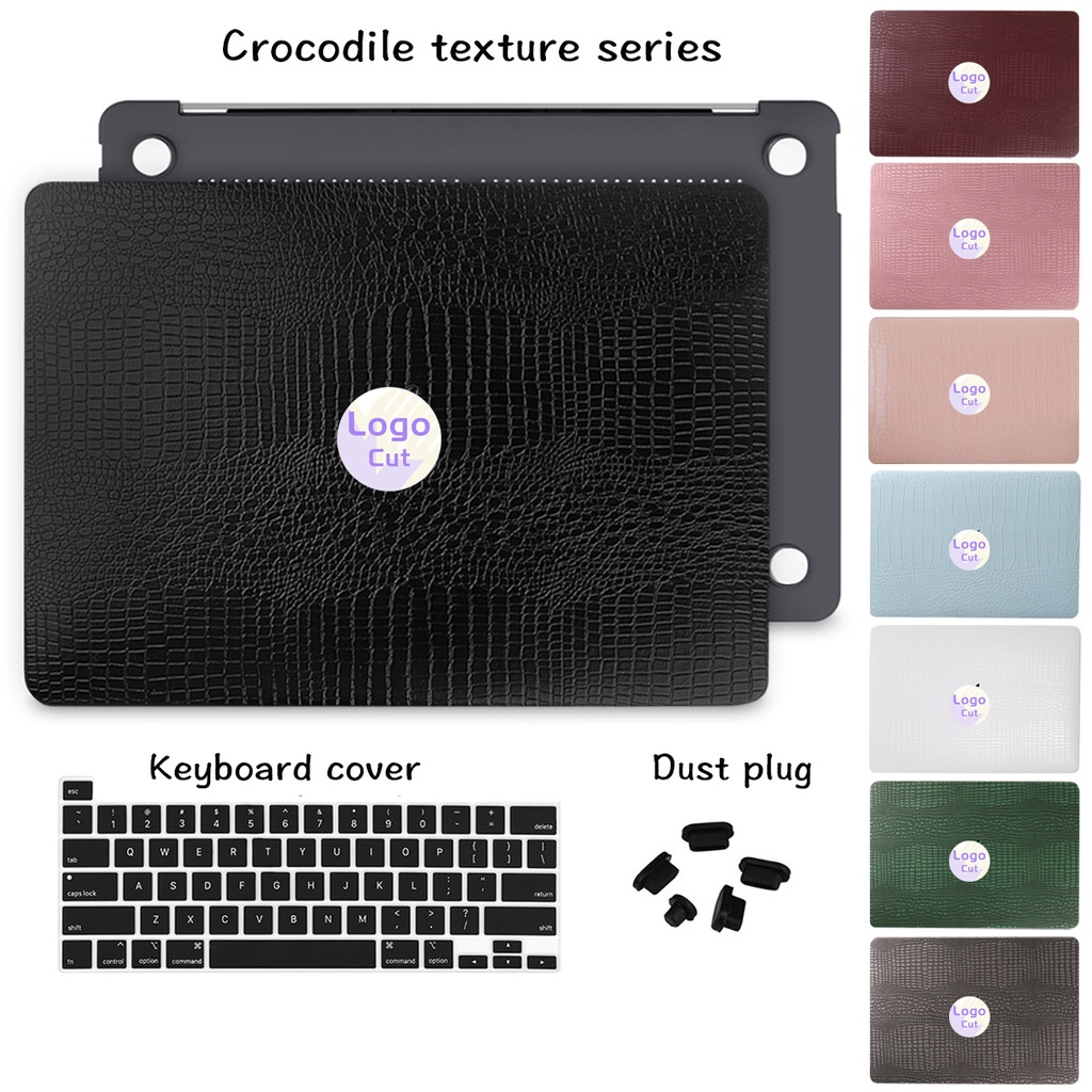 【3 in 1】Crocodile Texture Laptop Protective Cover For Macbook Case M4 ...