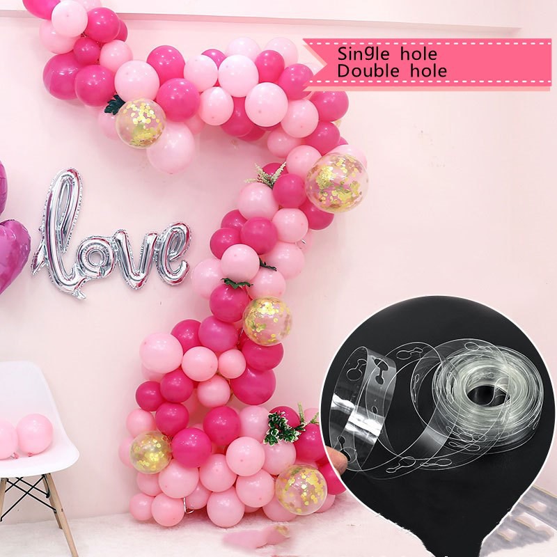 5 meters happy birthday foil Balloon Chain connector tape party ...