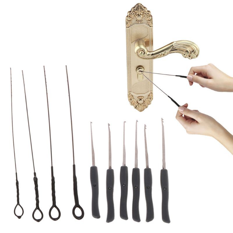 10Pc/Set Lock Pick Set Broken Key Remove Auto Locksmith Tools Key ...