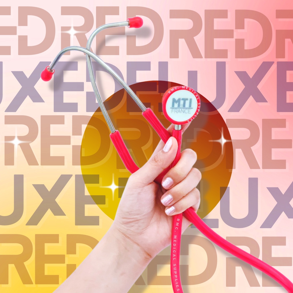 MTI France Deluxe Stethoscope (Colored) - Red | Shopee Philippines