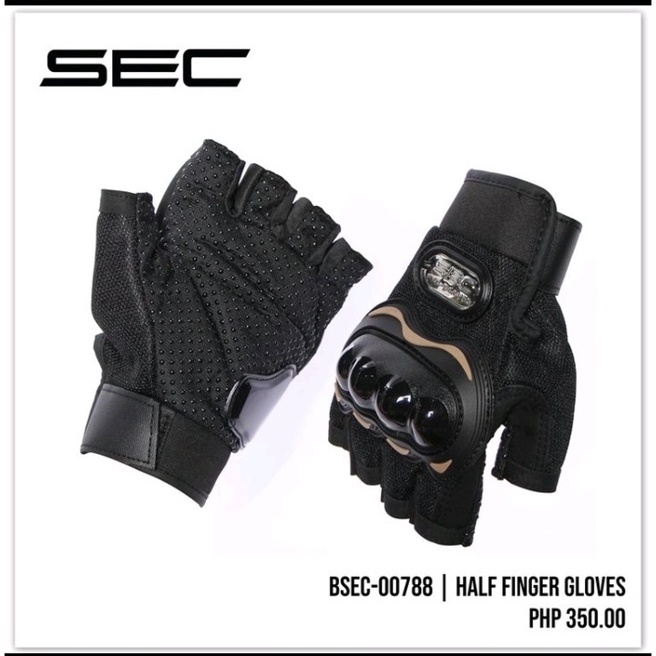 SEC Motorcycle Riding Gloves - Half Finger / Full Finger for Men ...
