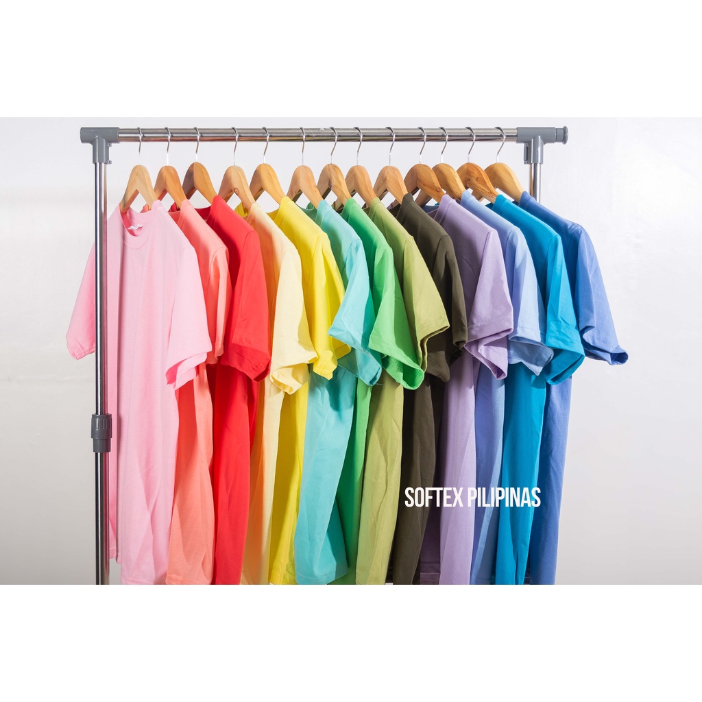 Pastel Color Unisex T-Shirt Soft Cotton Softex | Shopee Philippines