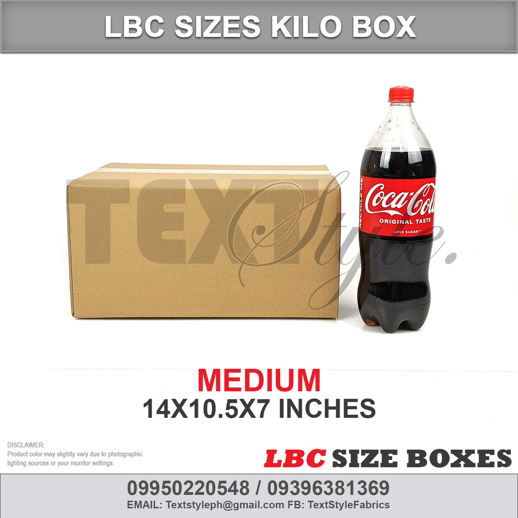 Textstyle Medium LBC Express Sizes Corrugated Cargo Shipping Boxes ...