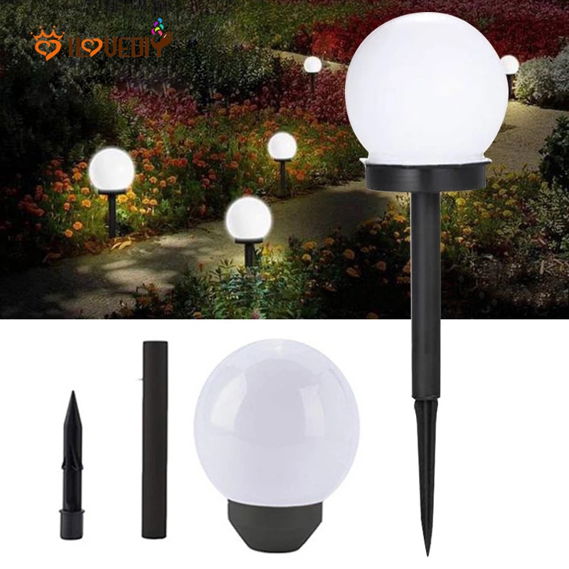 Solar Powered Round Bulb Shaped Wireless Lawn Lights / LED Solar ...