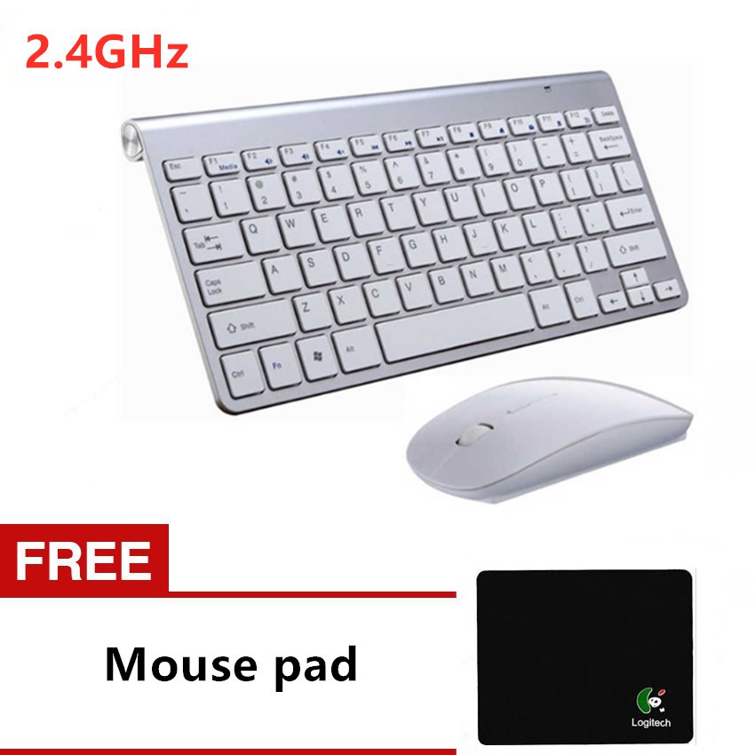 Slim wireless USB 2.4GHz Keyboard and Mouse Combo Set for PC Laptop ...
