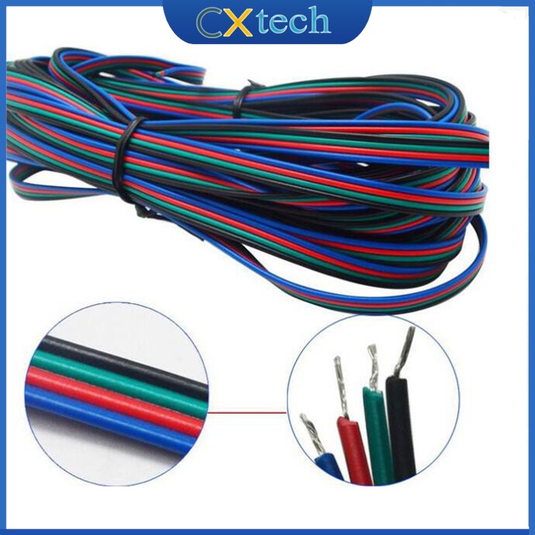 4-Pin RGB LED Extension Wire Connector Cable Cord For 2835 3528 5050 ...