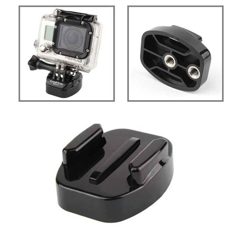 Quick Release Tripod Mount Adapter for GoPro Flat Surface Basic Mount ...