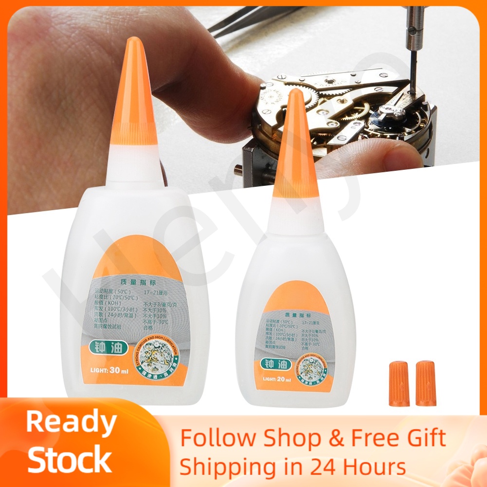 [Ready Stock] Henye 20ml + 30ml Watch Oil Maintenance Cleaning Repair Clock Wristwatch Tool ...